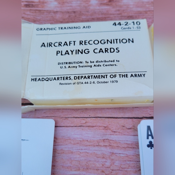 Games | Vintage Aircraft Recognition Playing Cards | Poshmark